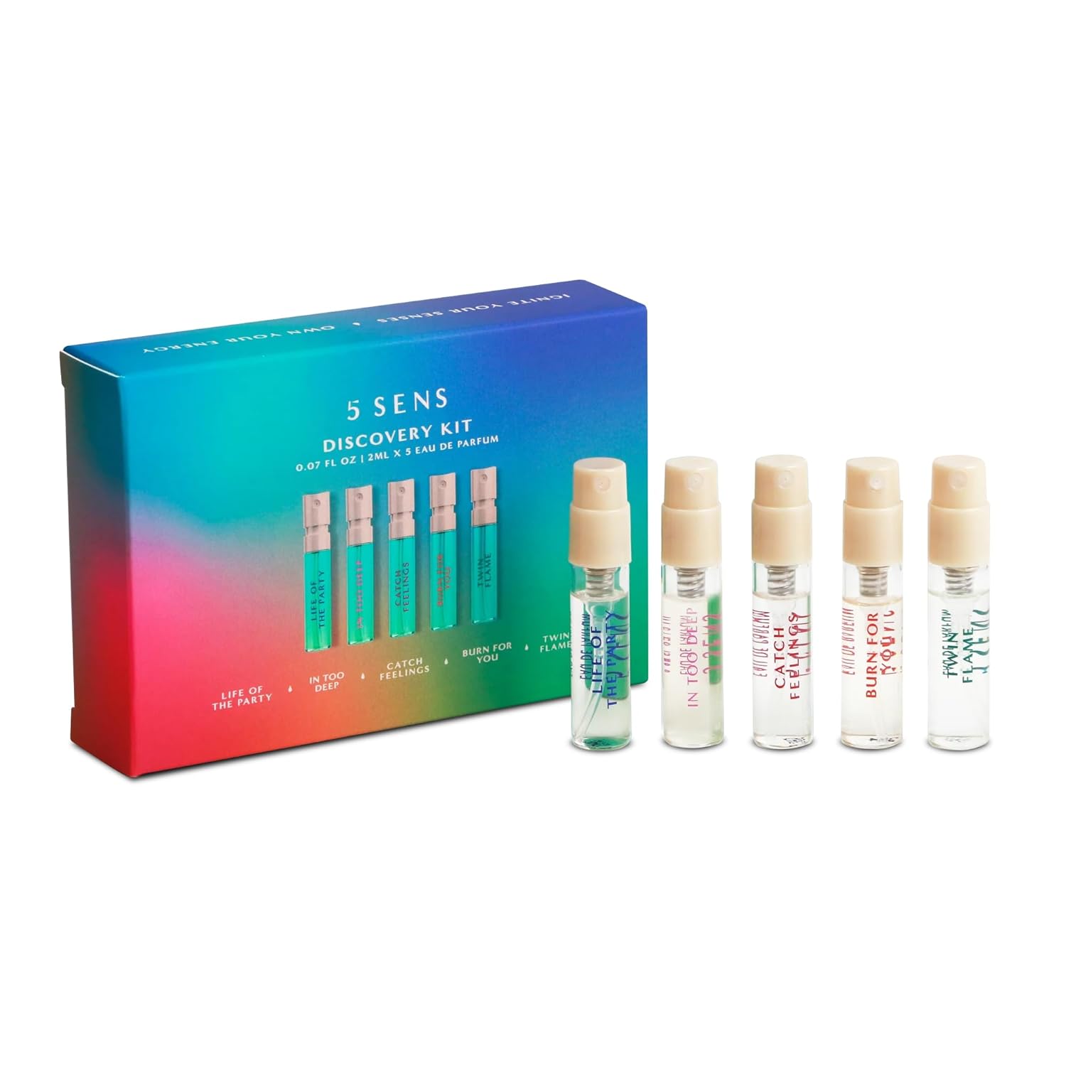 Amazon.com : 5 SENS Discovery Kit - Eau de Parfum Travel Spray Set: In ...