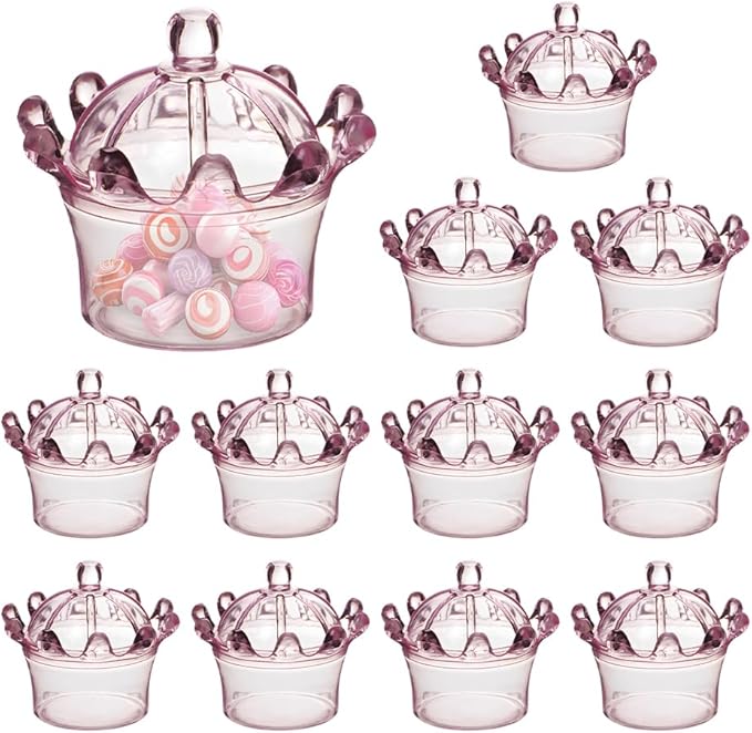 Amazon.com: Eforcase 12PCS Cute Crown Candy Boxes Candy Containers ...