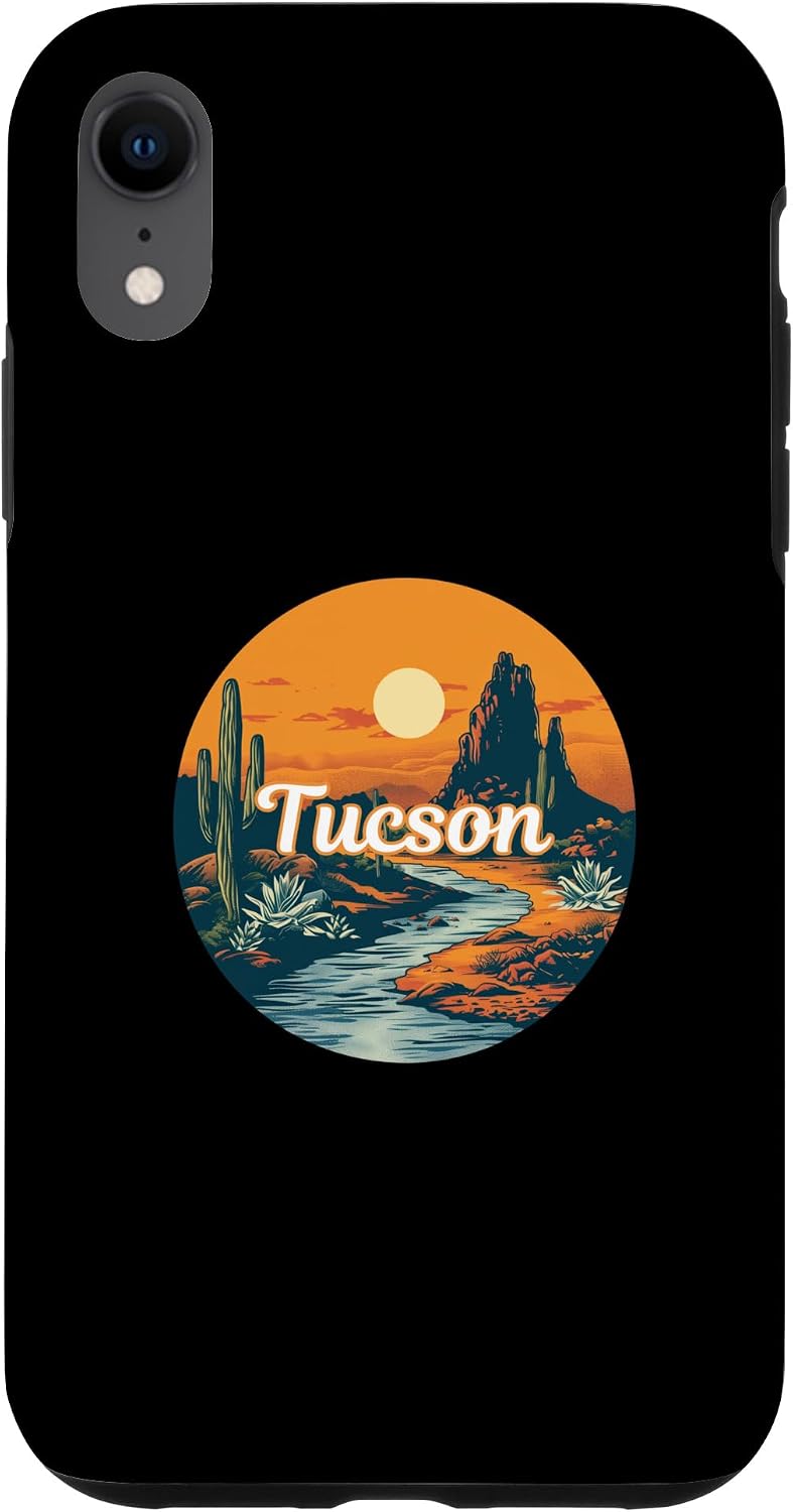 Amazon.com: iPhone XR Tucson Arizona Desert Sunset Cactus Stylish ...
