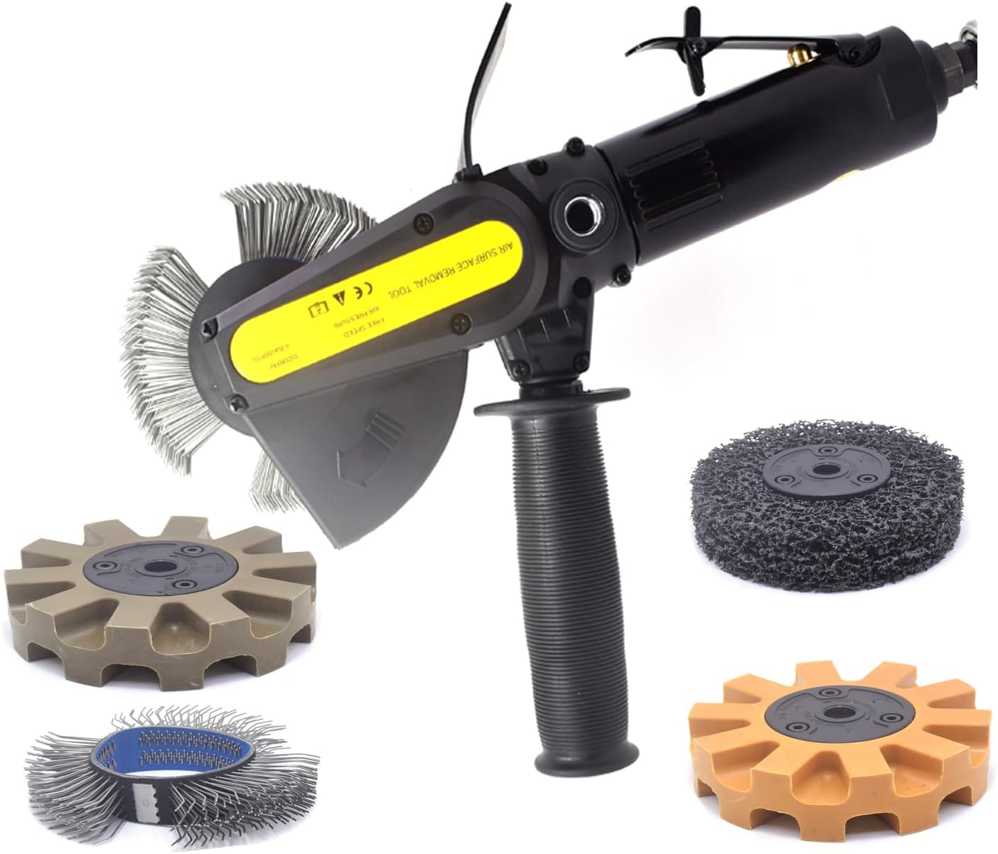 4 Inch Pneumatic Rotary Removal Tool 3500RPM for Remove Rust Paint ...