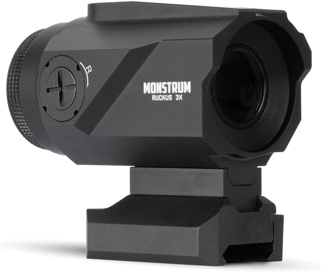 Amazon.com : Monstrum Ruckus (e) 3X Prism Scope with Electronic Button ...