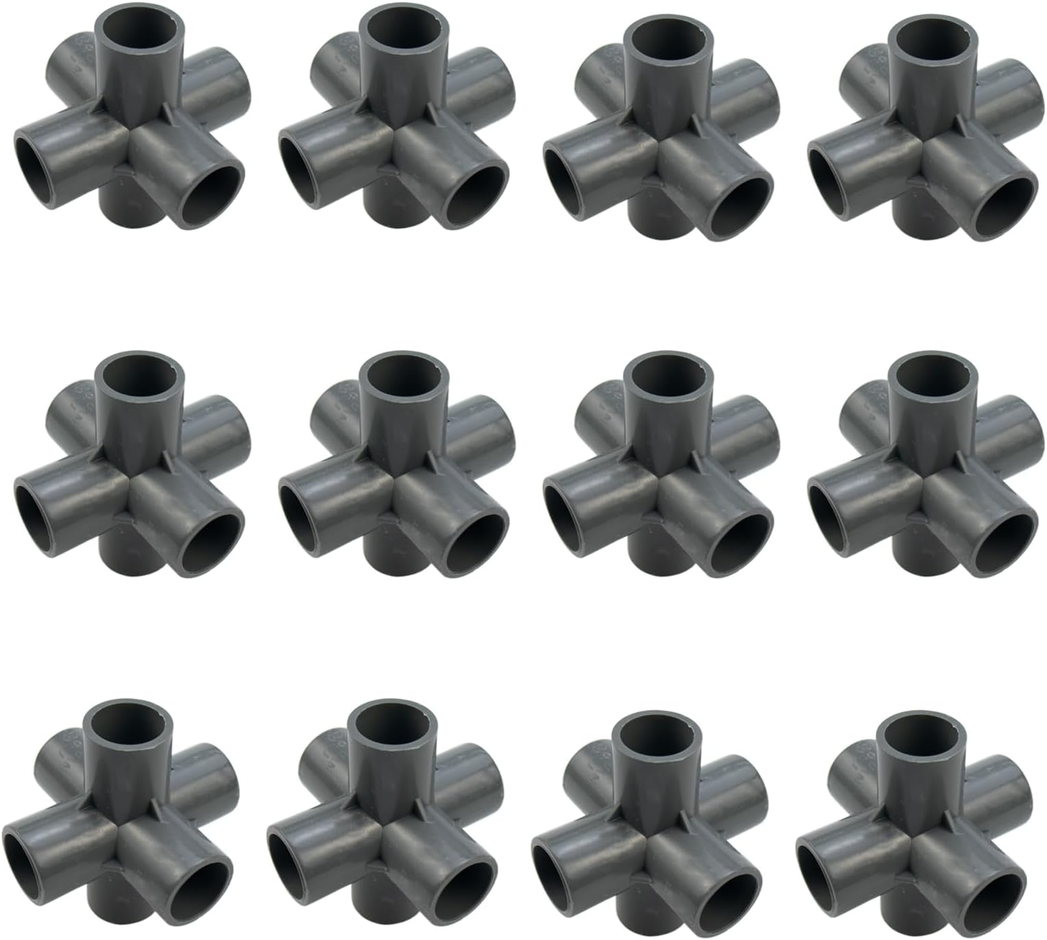 Amazon.com: Woogim 6-Way PVC Elbow Fitting Connector 90 Degree Pipe ...