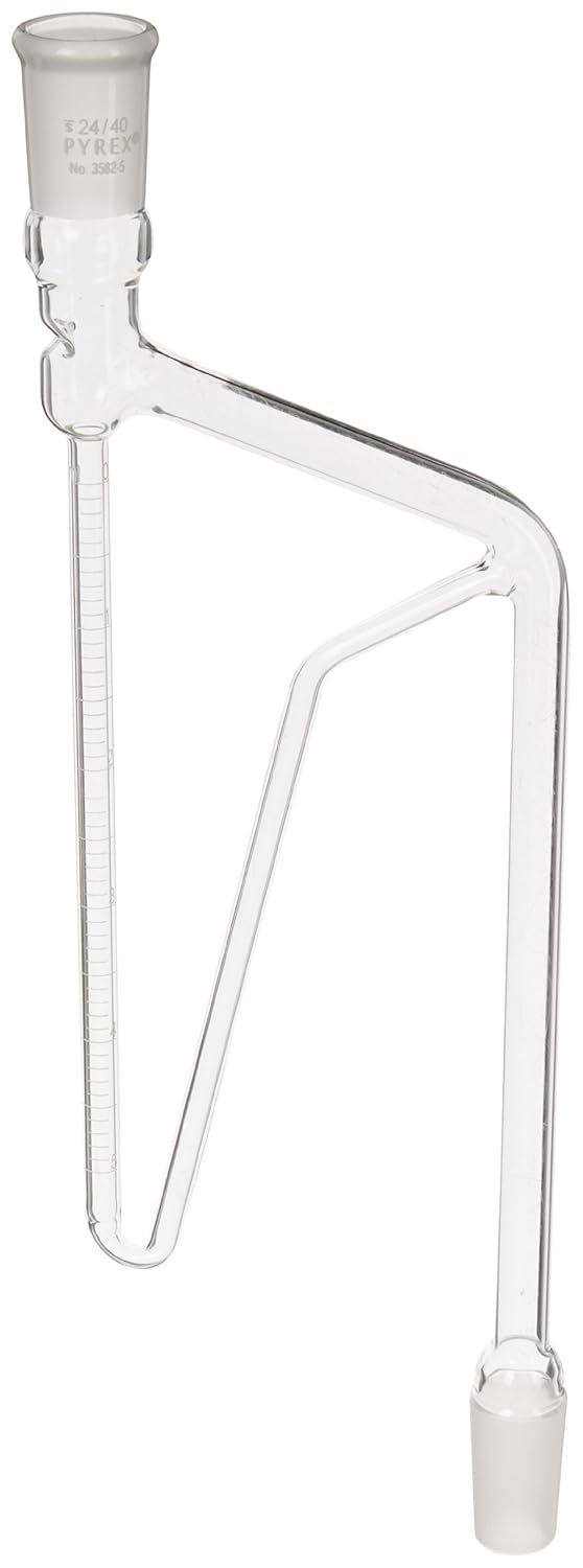 Pyrex Borosilicate Glass Oil Dilution Distilling Receiver with 24/40 ...