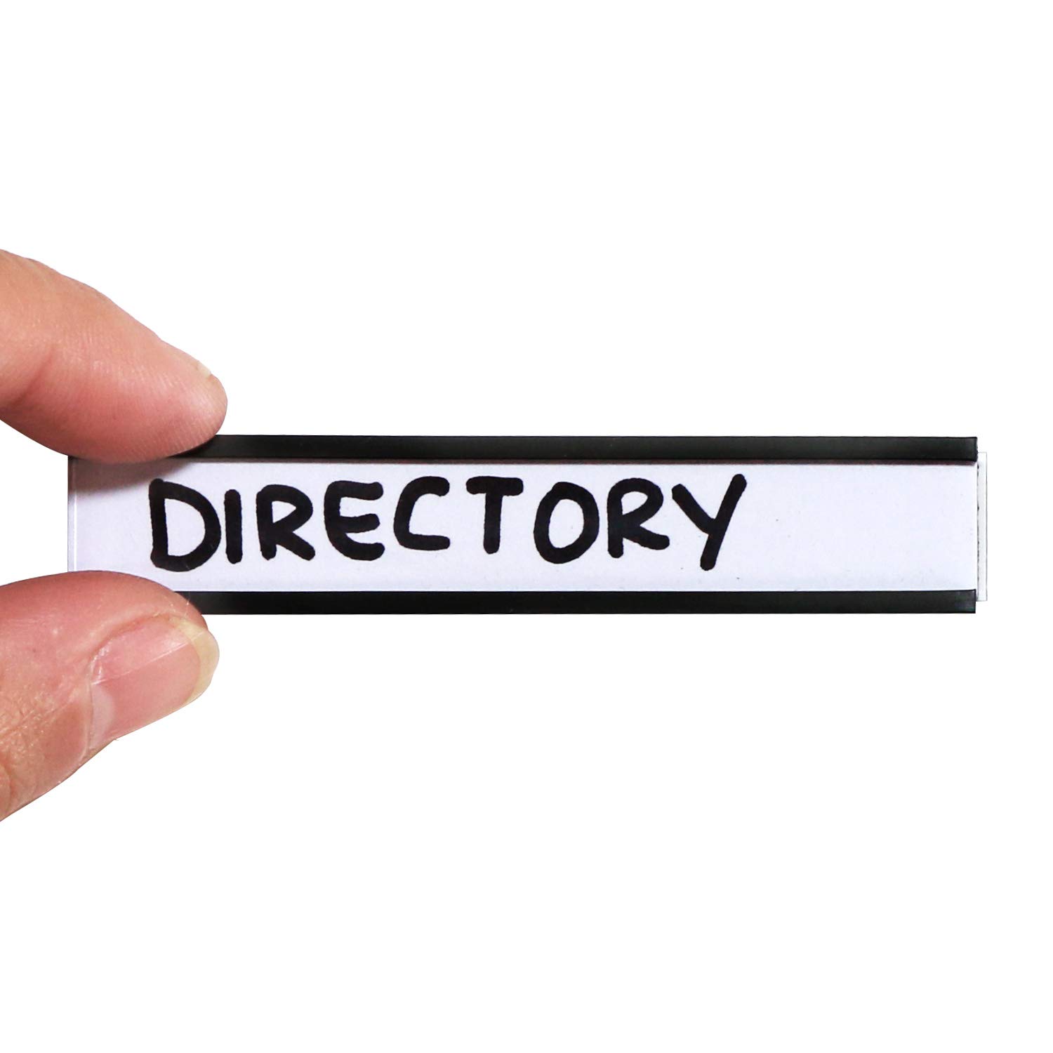 Snapklik.com : Pack Of 25 Magnetic C Channel Label Holders 0.5" X 3"