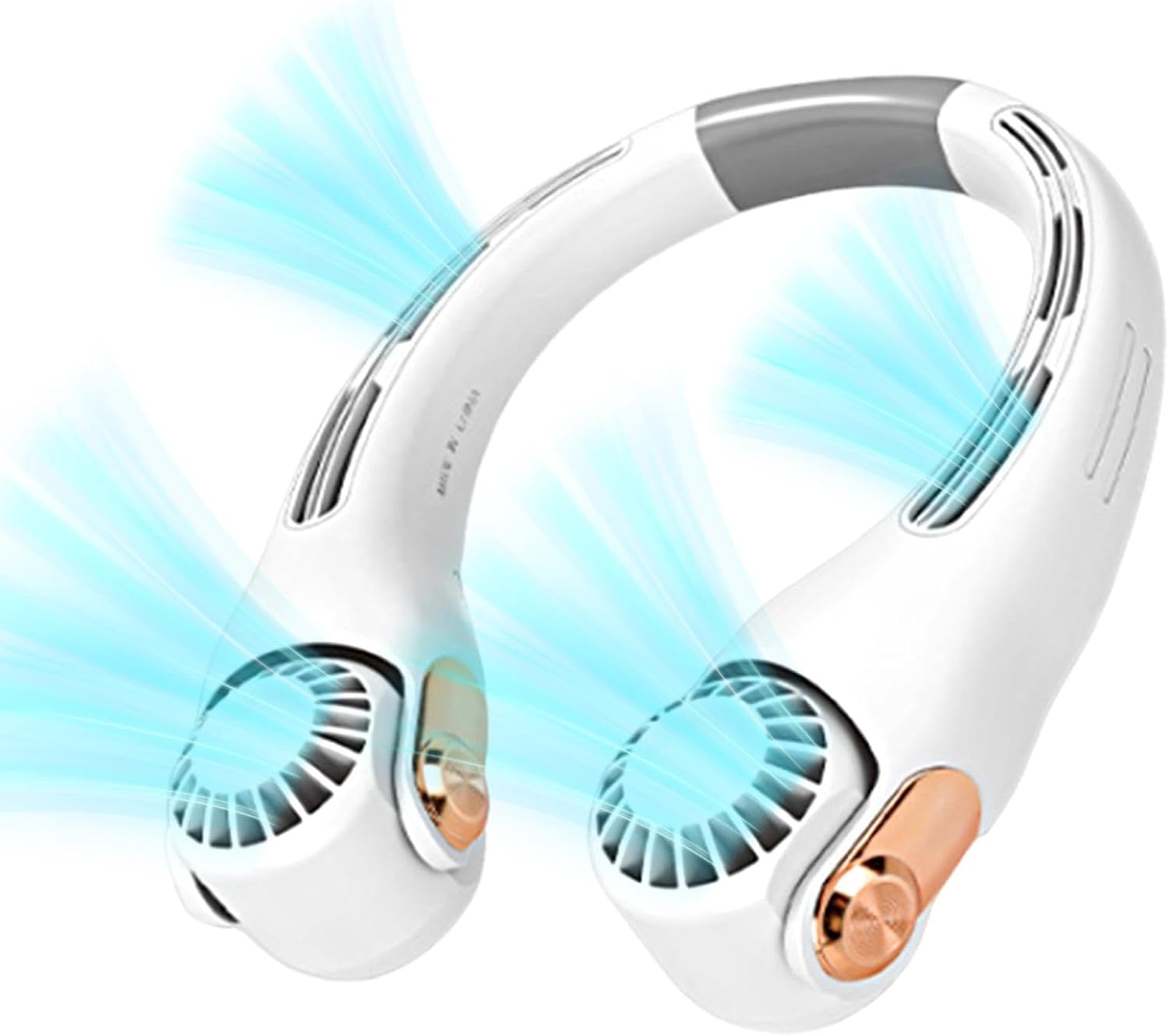 Amazon.com: Bladeless Neck Fan, Even Airflow Wearable Face Fan, 360 ...