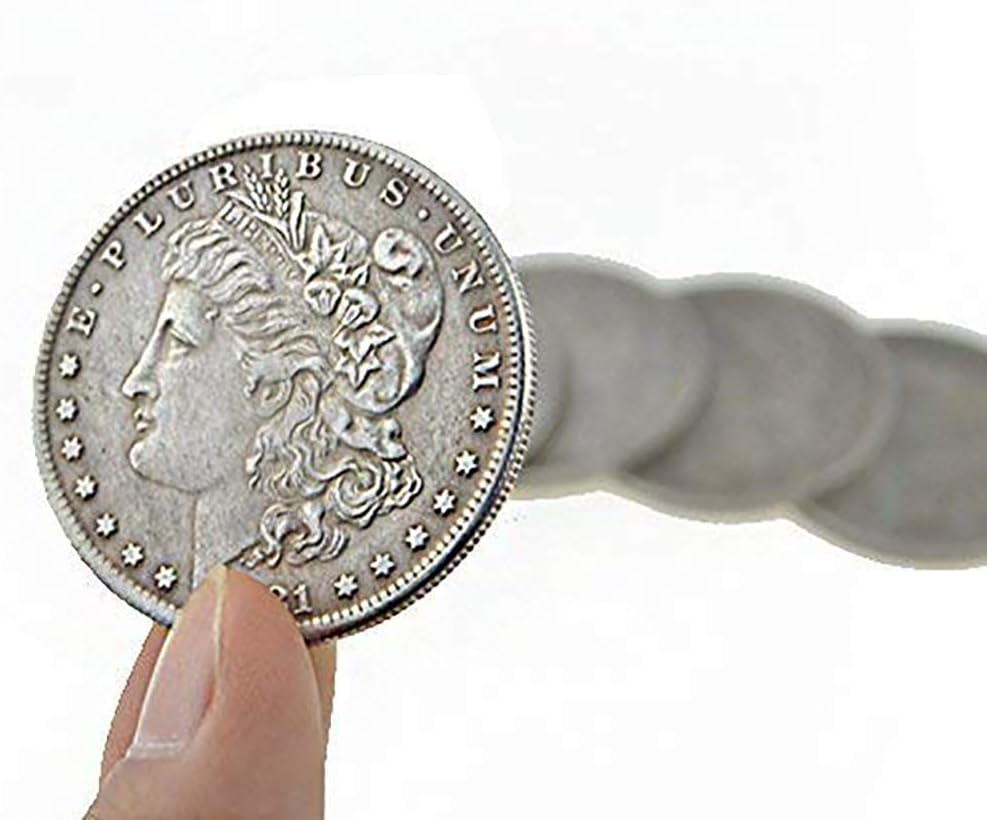Amazon.com: Enjoyer Steel Morgan Dollar (3.8cm Dia) Coin Magic Tricks ...