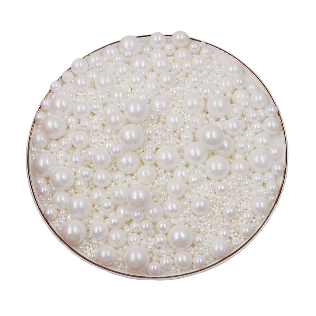 Edible White Pearl Sugar Sprinkle Candy Pearls 120g, Mixed Size, Cake ...