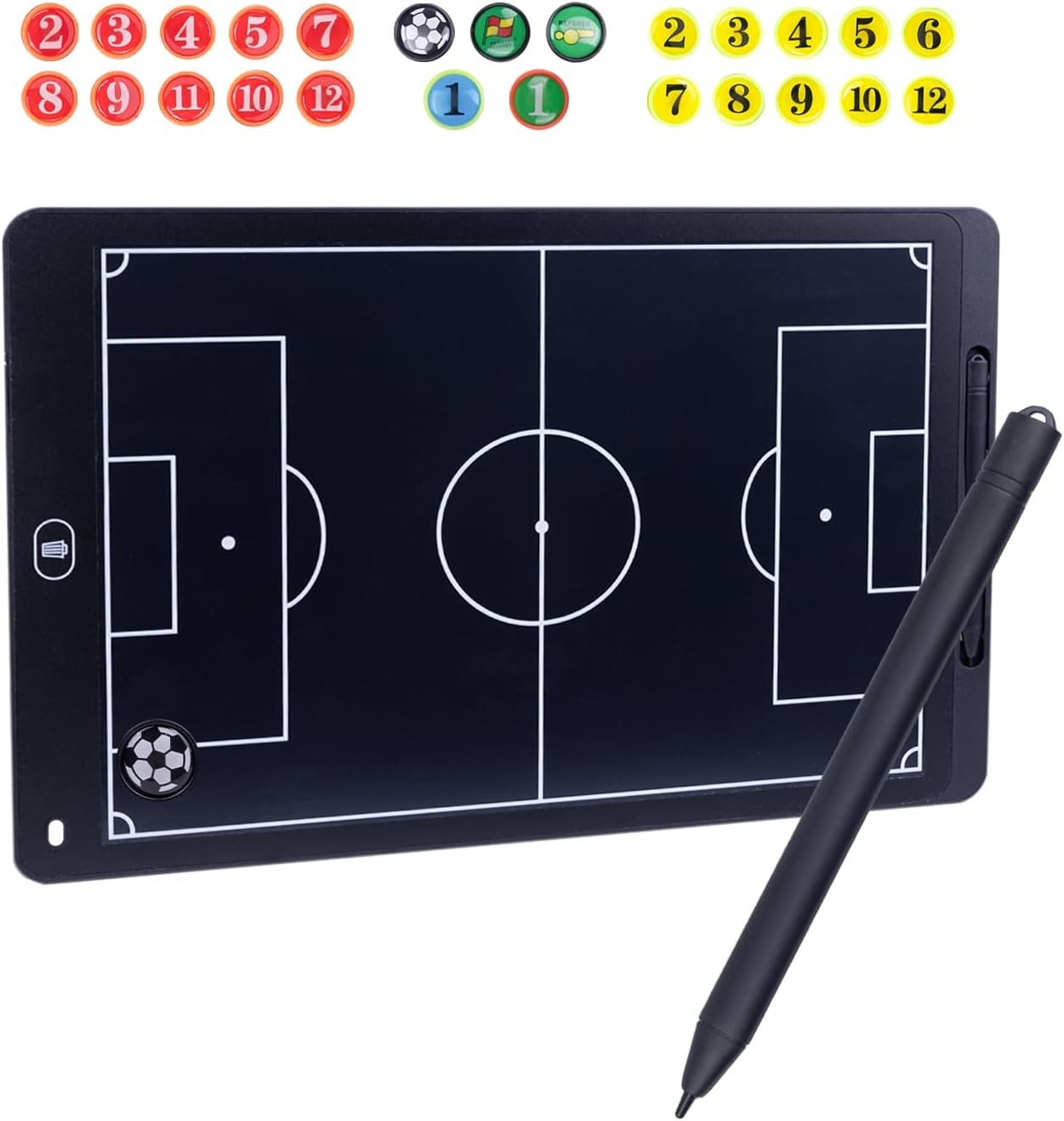 Amazon.com: HIGHRAZON Magnetic Soccer Coaches Clipboard, White Double ...
