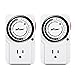 BN-LINK BND-60/U47 Indoor Mini 24-Hour Mechanical Outlet Timer, 3-Prong ...