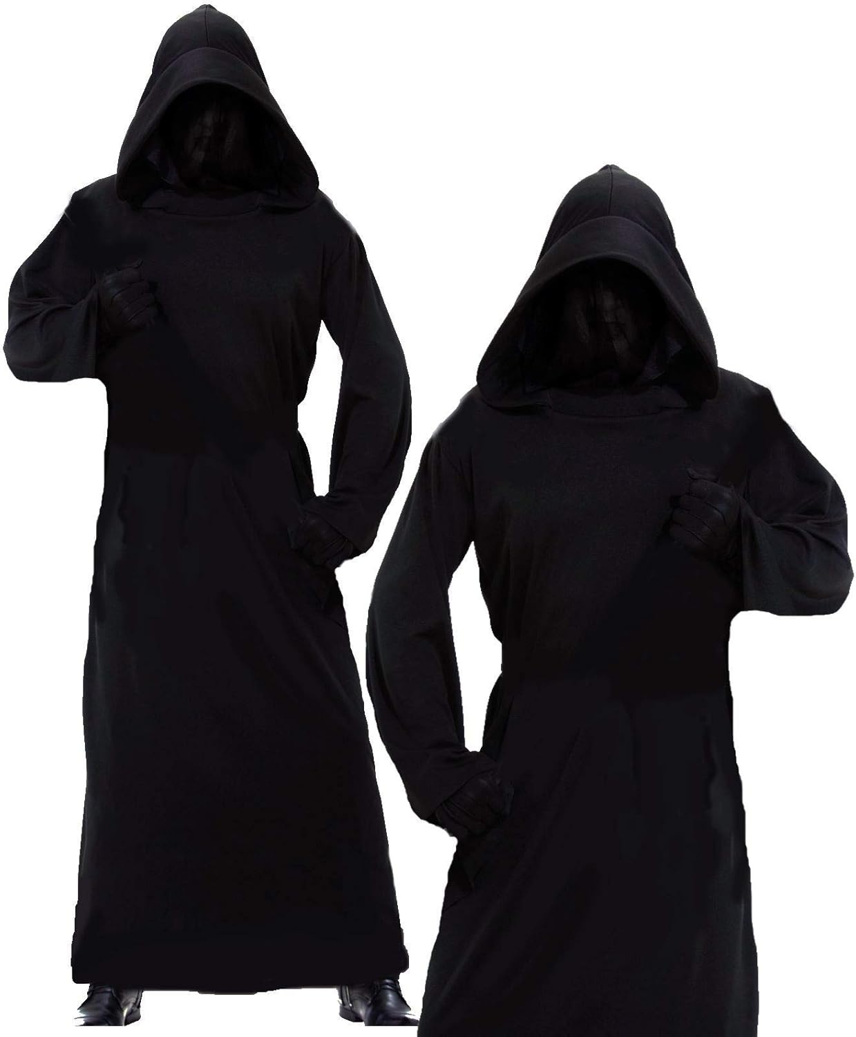SHATCHI 1663 Adult’s Grim Reaper Death Robe Halloween Phantom of ...