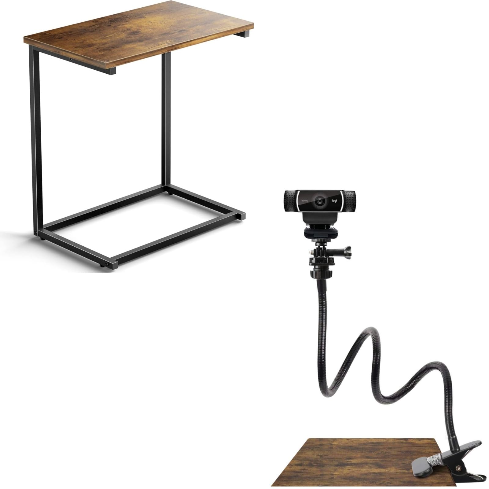 Amazon.com: Pipishell C Shaped End Table 27 inches High 25 Inch Webcam ...