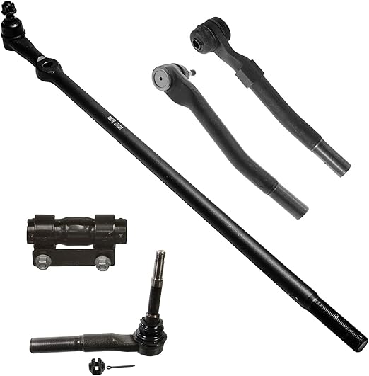 Amazon.com: Detroit Axle - 4WD Front Outer Tie Rods + Tie Rod Adjusting ...