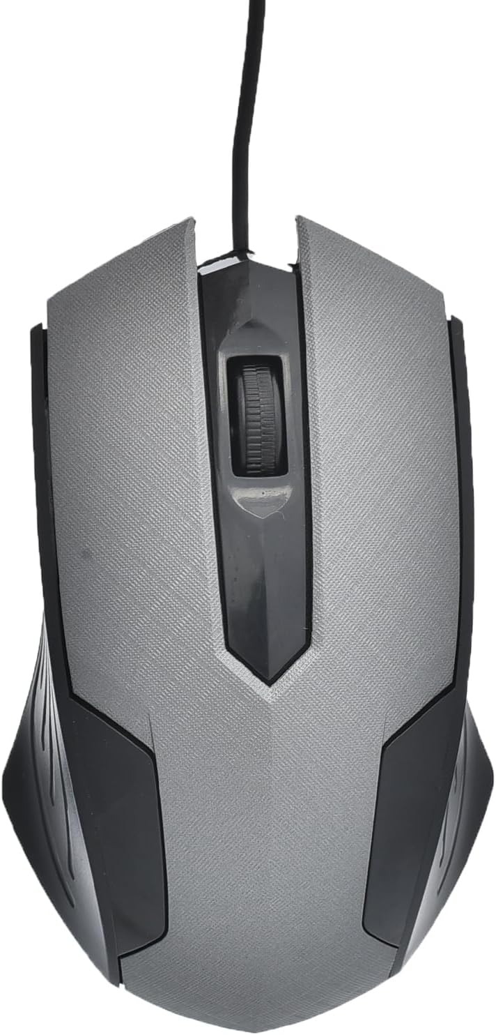 ماوس ضوئي USB MS011 بتصميم عصري وسلك طويل يدعم ويندوز 10/ويندوز 7 ...