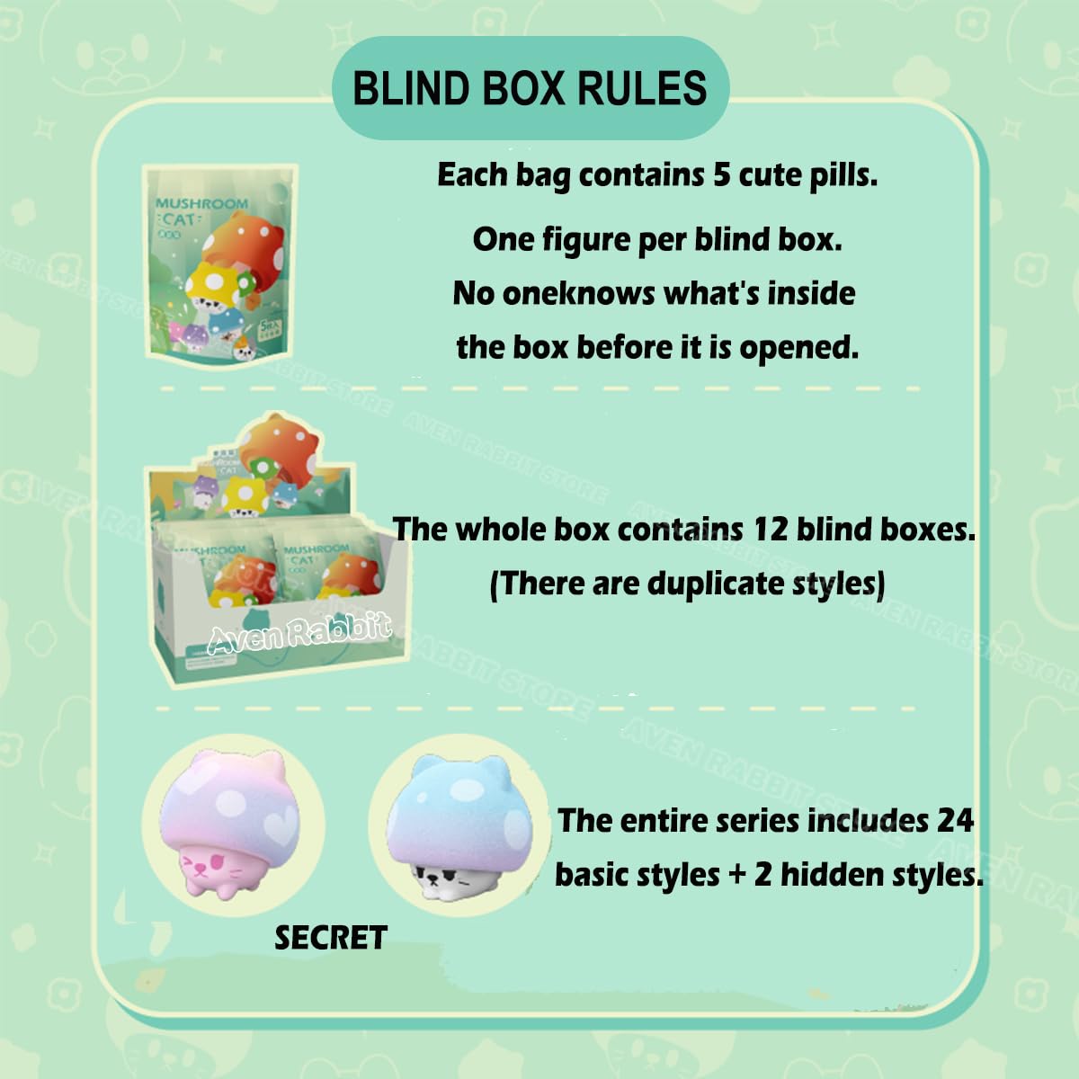 Blind Box Nommi 400% V2 Mushroom Cap Plush Series Figure Cute Vinyl ...