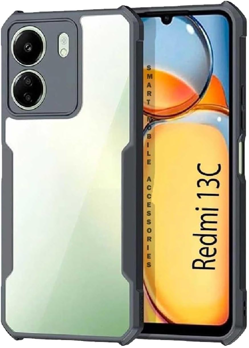 TheGiftKart Crystal Clear Back Cover Case for Mi Redmi 13C 4G / Poco ...