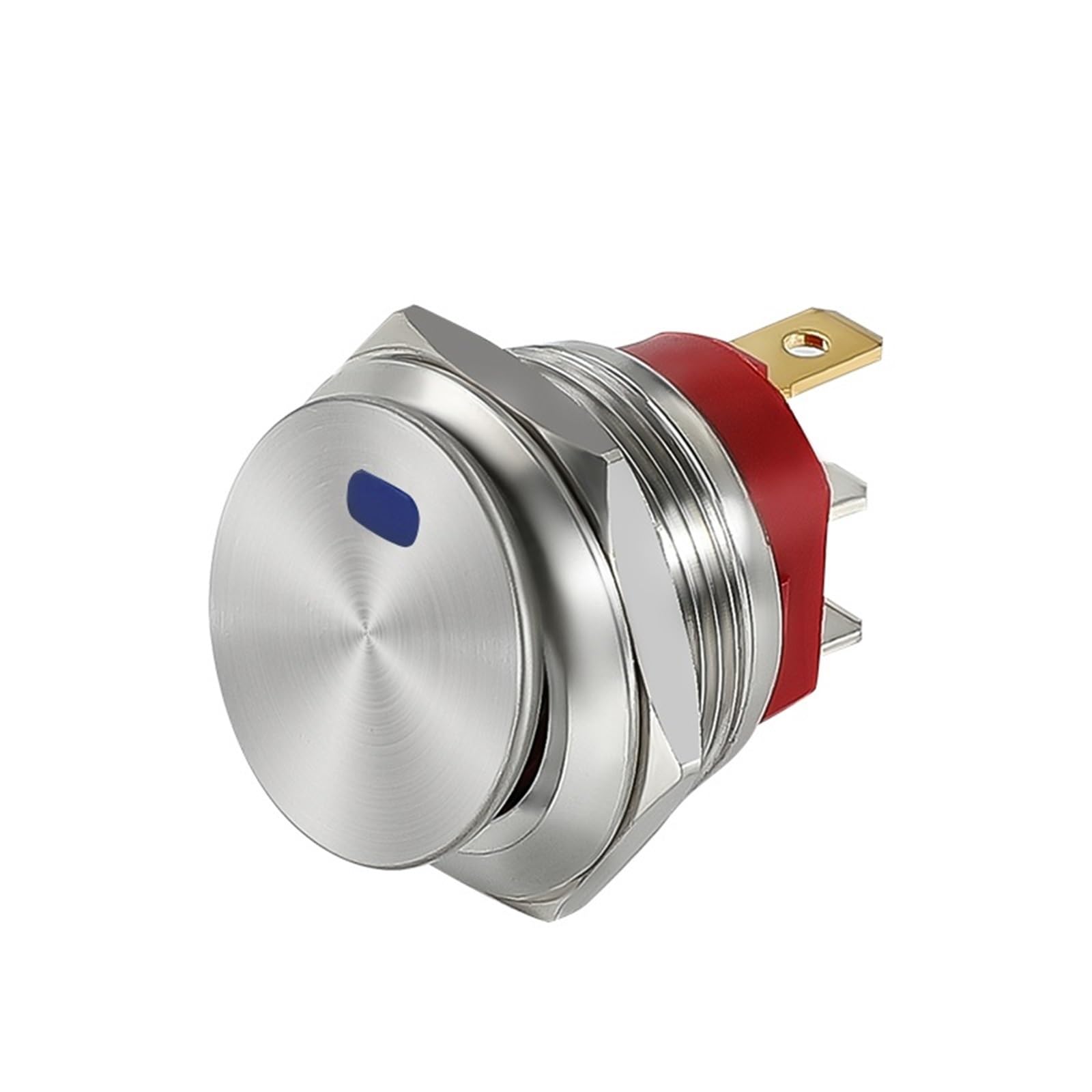 AC/DC 220V Solder Lug Switch 22mm Stainless Steel Waterproof Push ...