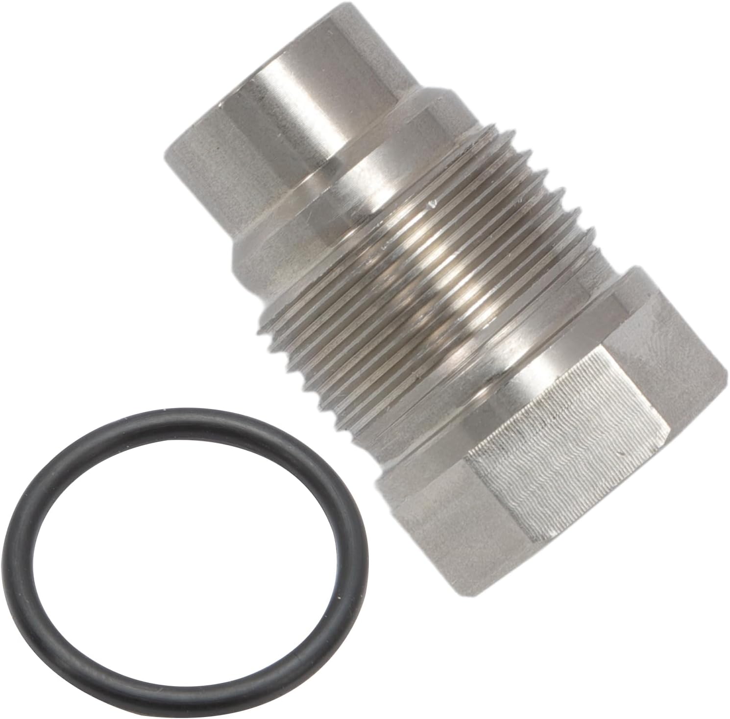 Amazon.com: PLUSUTV Fuel Rail Plug Valve Diesel Common Rail Stainless ...