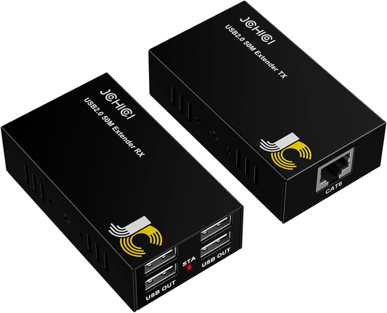 Amazon.com: USB Extender Over Cat6/7 Up to165ft/50M, JCHICI 4 USB 2.0 ...