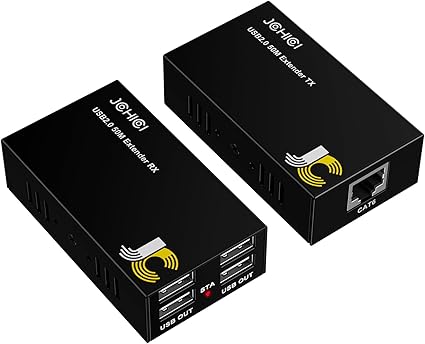 Amazon.com: USB Extender Over Cat6/7 Up to165ft/50M, JCHICI 4 USB 2.0 ...