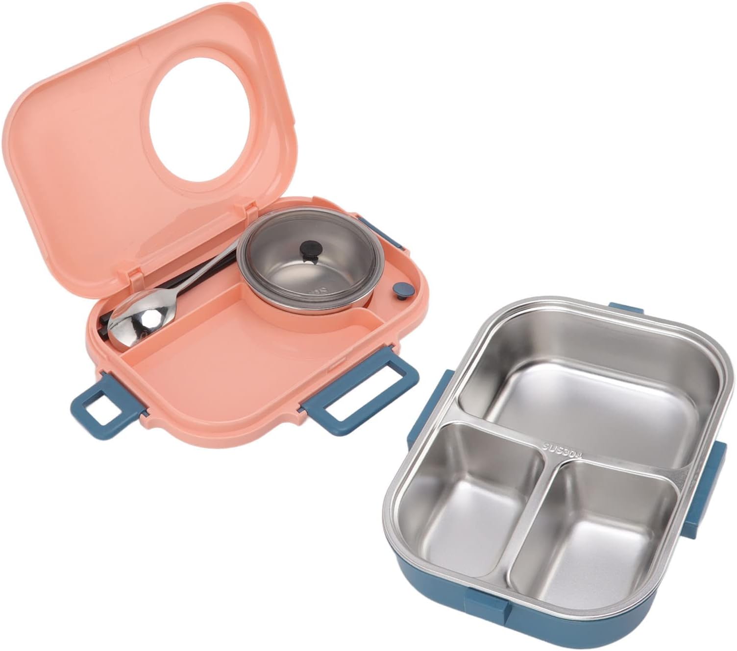 MAISON HUIS Kids Bento Lunch Box With 8oz Soup Thermo, Leakproof Lunch ...