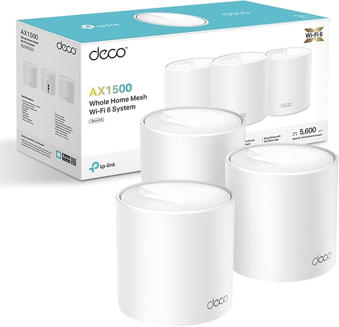 TP-Link Deco X10 AX1500 Whole Home Dual-Band Mesh Wi-Fi 6 System, AI ...