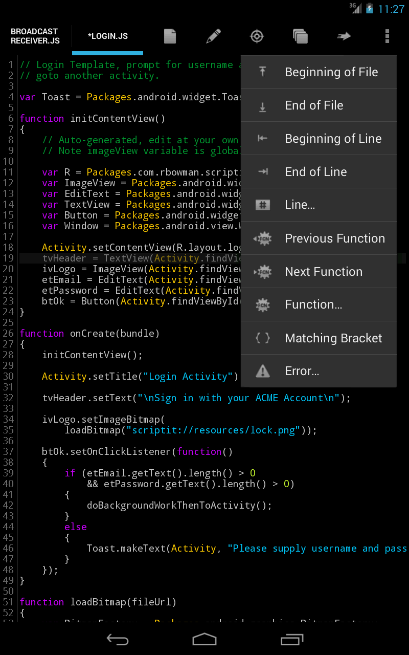 ScriptIt - JavaScript IDE ... - App on Amazon Appstore