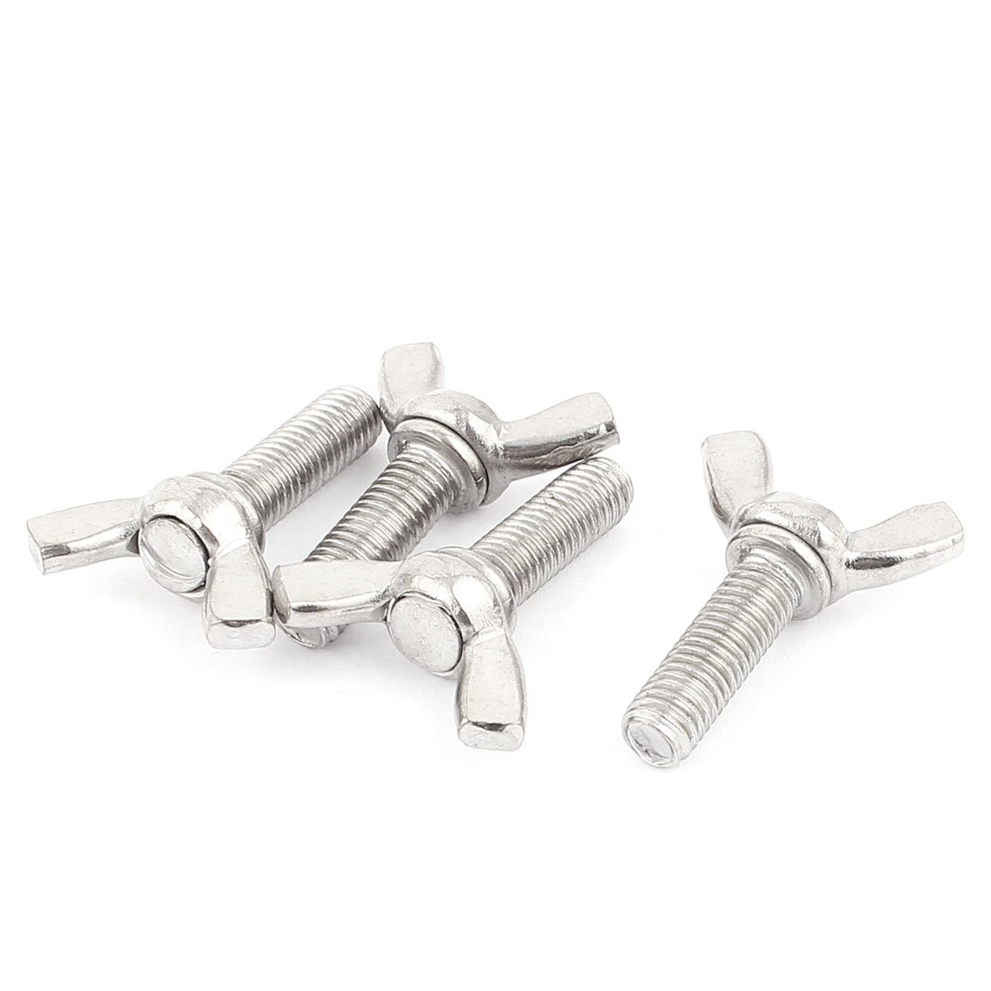 uxcell M8x25mm 304 Stainless Steel Butterfly Wing Screws Bolt Wingbolt ...