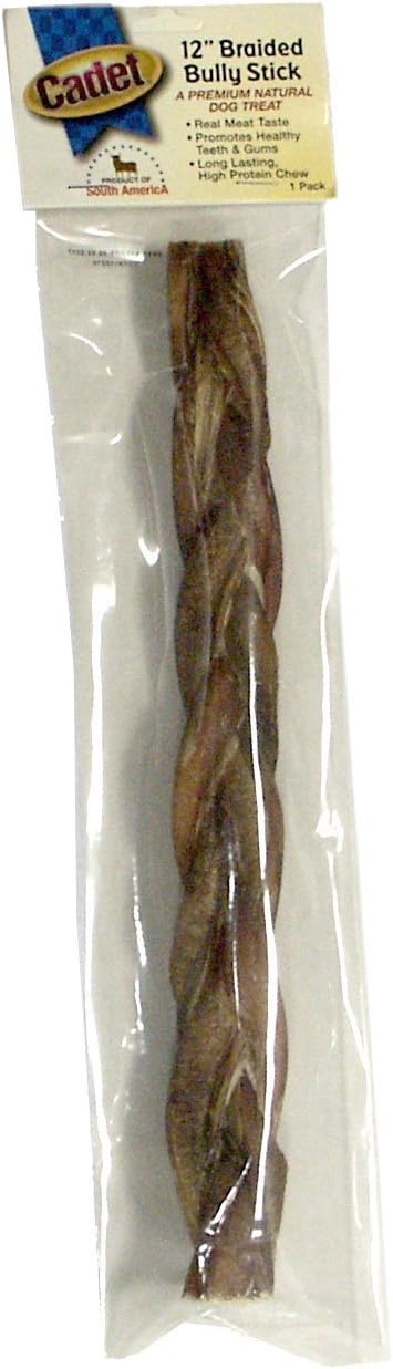 Amazon.com : Cadet 12" Braided Dog Bull Sticks : Pet Supplies