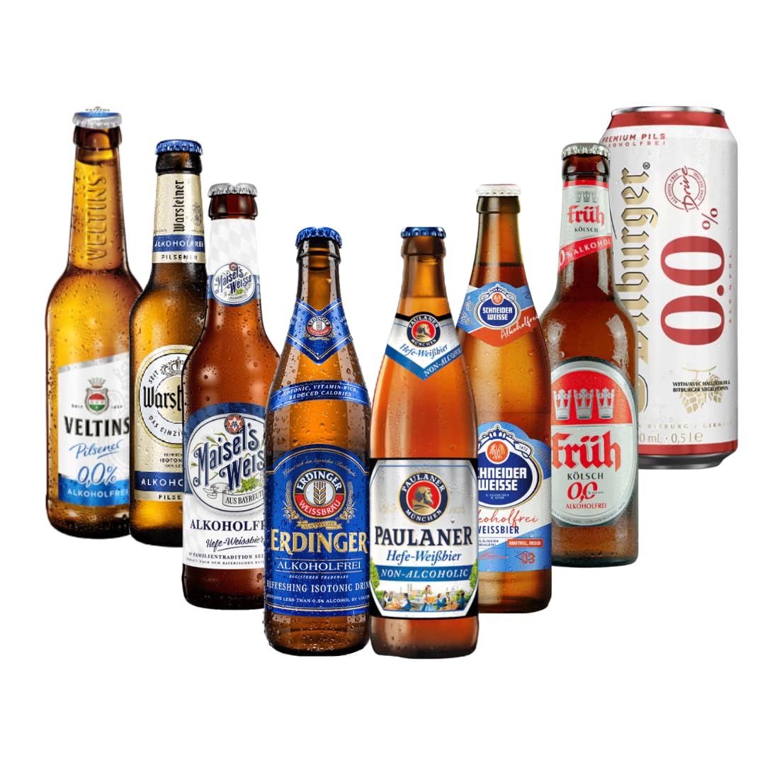 Oktoberfest Mixed Case Alcohol Free German Beer Gift Set 0.5% ABV (8 ...