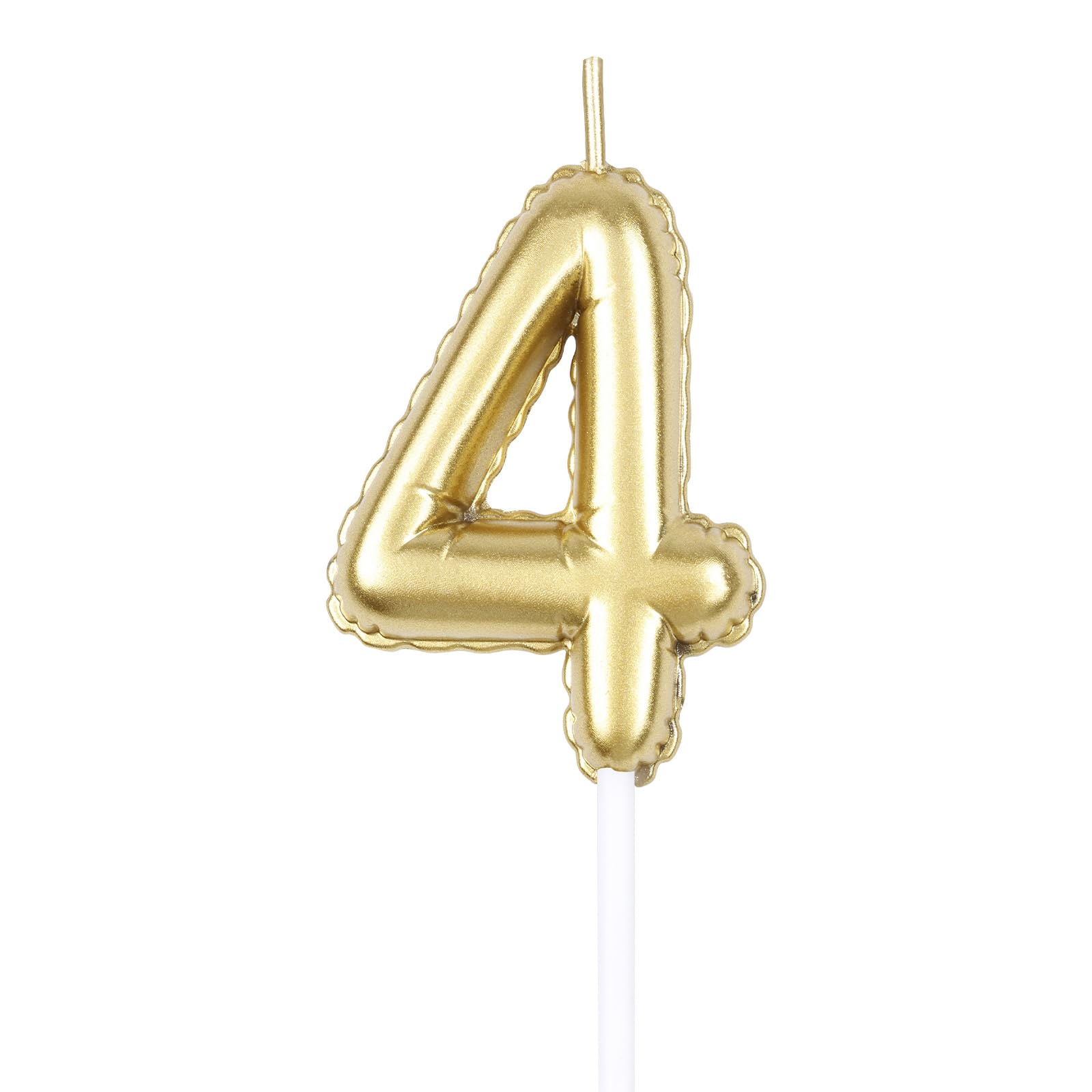 Amazon.com: ZHIHUI Gold Number Birthday Candles Decorations, Gold ...