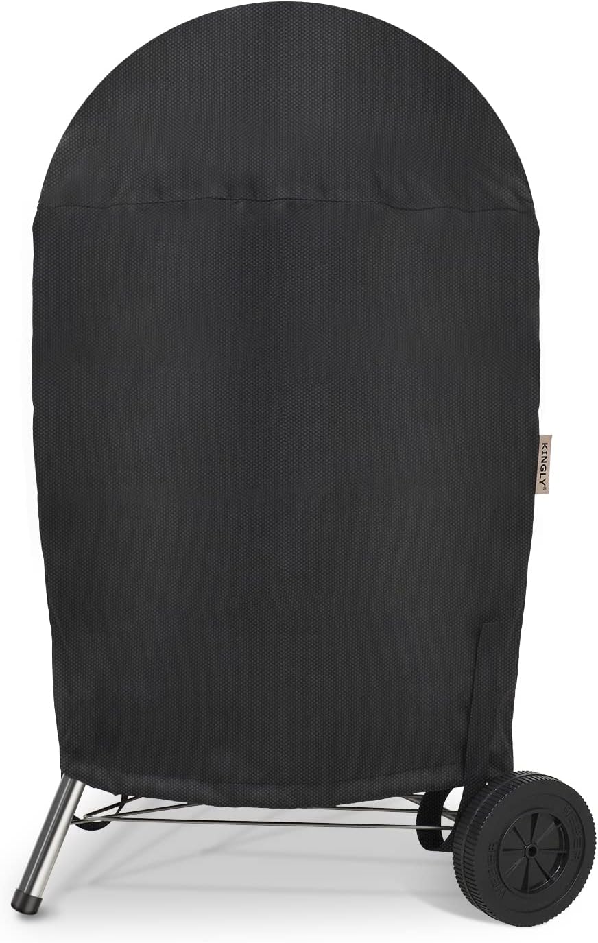 Amazon.com : KINGLY Charcoal Kettle Grill Cover for Weber Kettle 22 ...