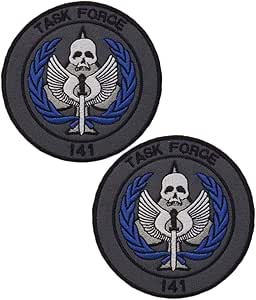 Amazon.com: C-All of D-uty Task Force 141 Logo Patches Hook and Loop Tactical Morale Applique ...