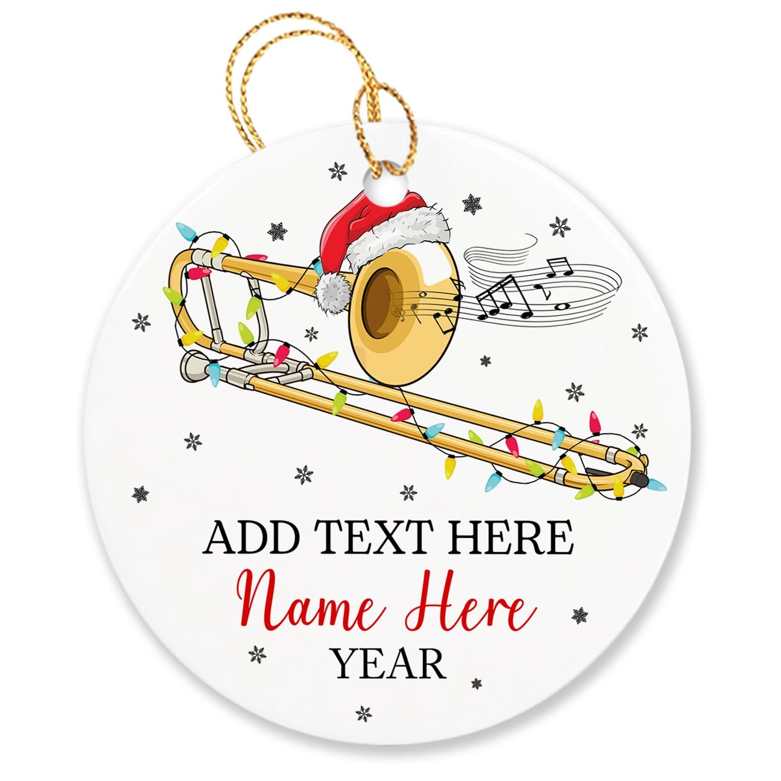 Amazon.com: Personalized Trombone Claus Ornament Christmas 2024 ...
