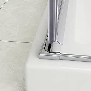 Splash Guard Strip Shower Water Stop 2 x 95 cm Aluminium for Shower ...