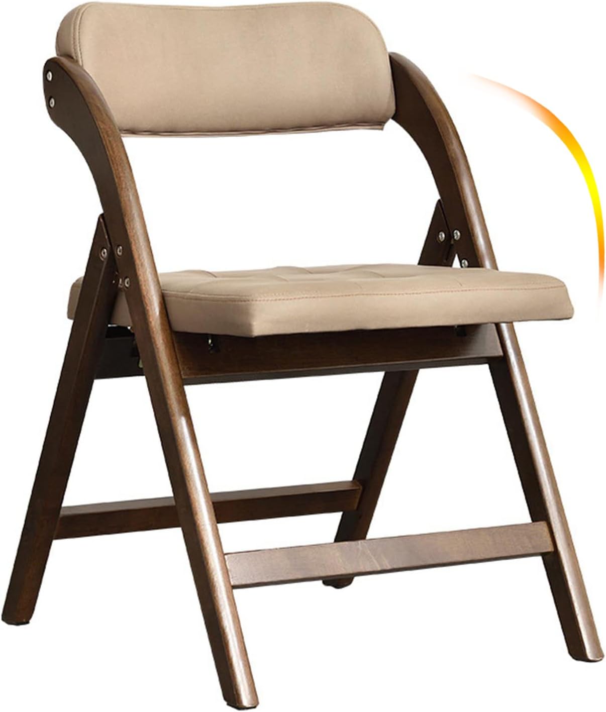 Amazon.com: Upholstered Folding Chairs with Padded Seats Solid Wood ...