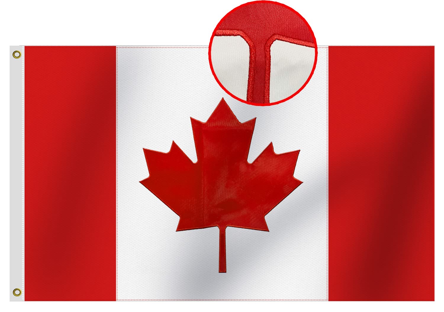 Heavy Duty Canada Flag 3×5 Ft large -Longest Lasting Nylon 210D ...