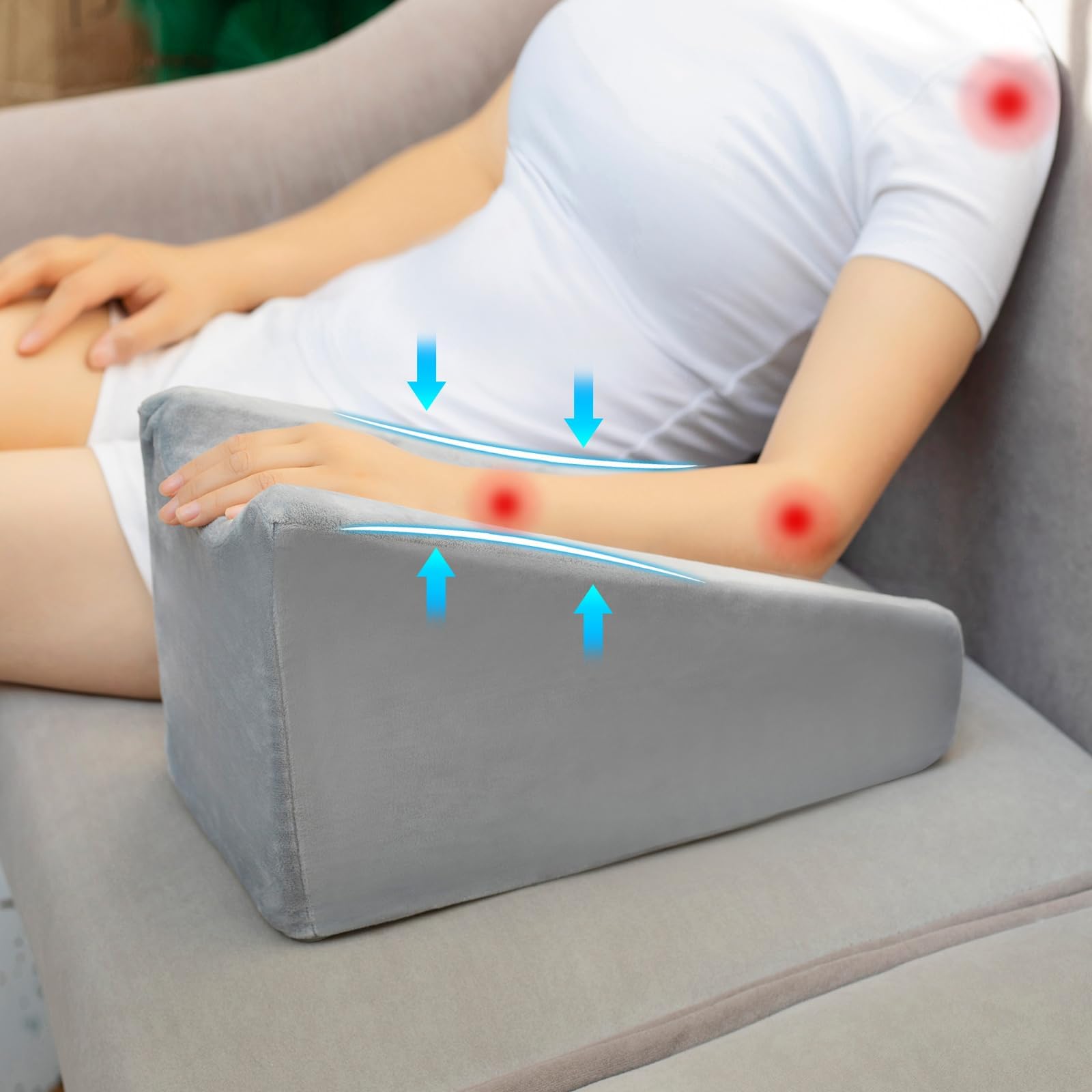 Amazon.com: Anjetan Upgraded Arm Elevation Pillow, Ergonomic Elbow ...