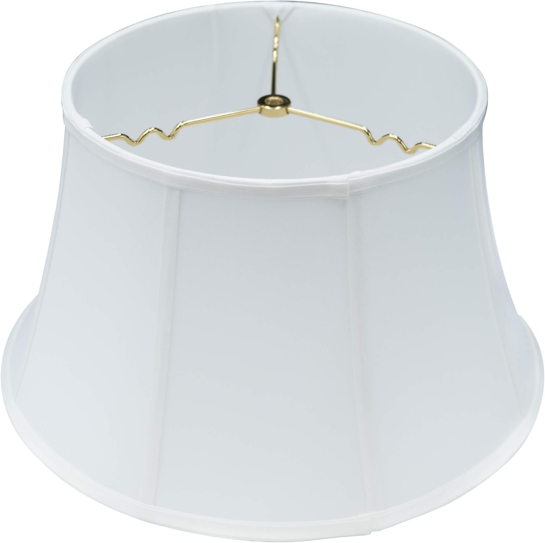 Upgradelights 10 Inch Lamp Shade Replacement in White Silk (6x10x7.5 ...