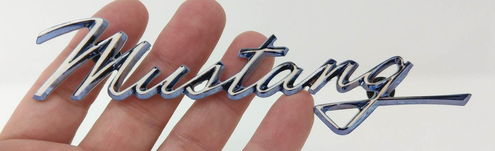 Amazon.com: ZIC Motorsports Ford Mustang Script Heavy Duty Metal Magnet ...