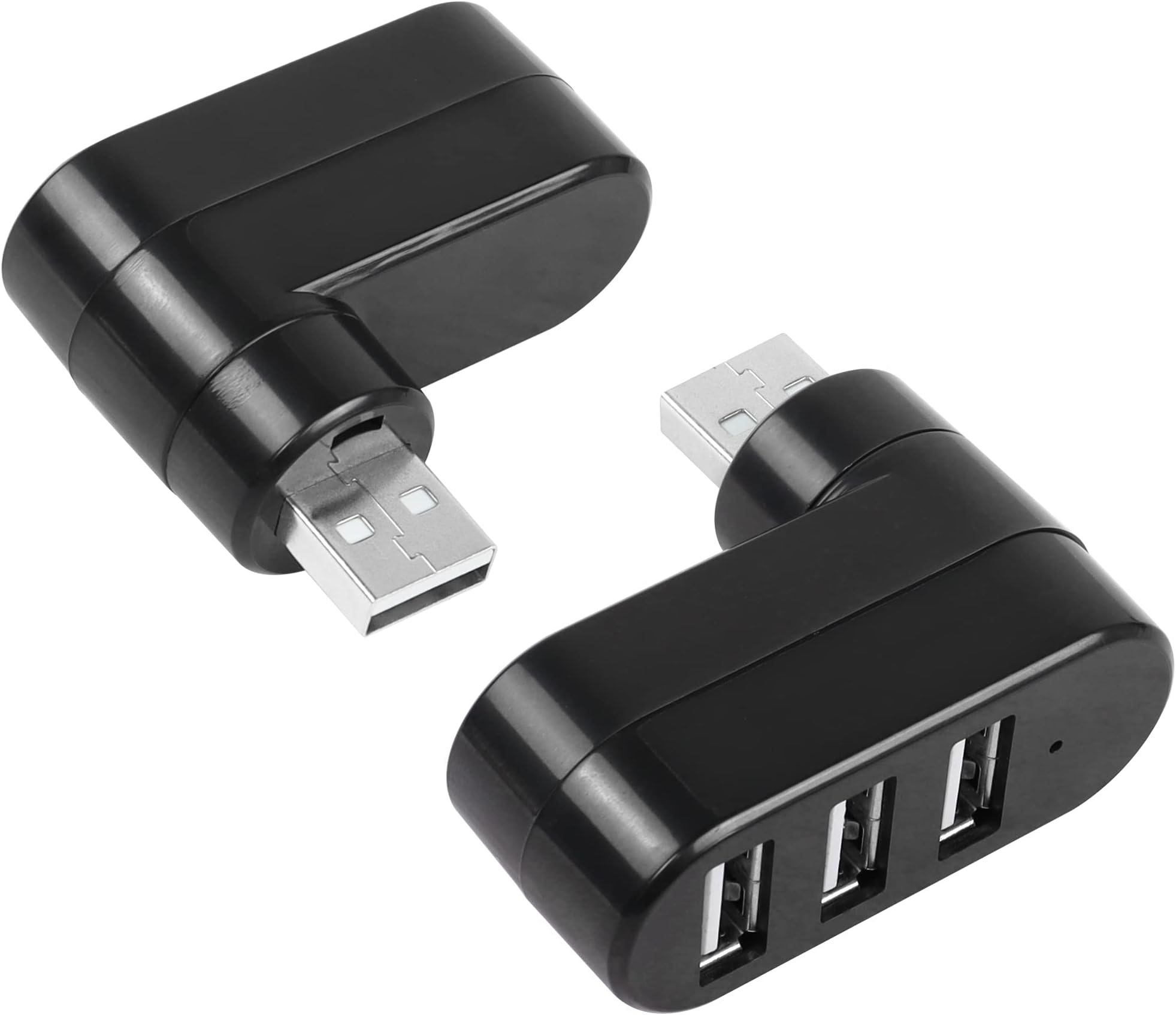 Leehitech USB Splitter Mini USB-Hub, 1 zu 2 USB 2.0 Ports Verteiler ...