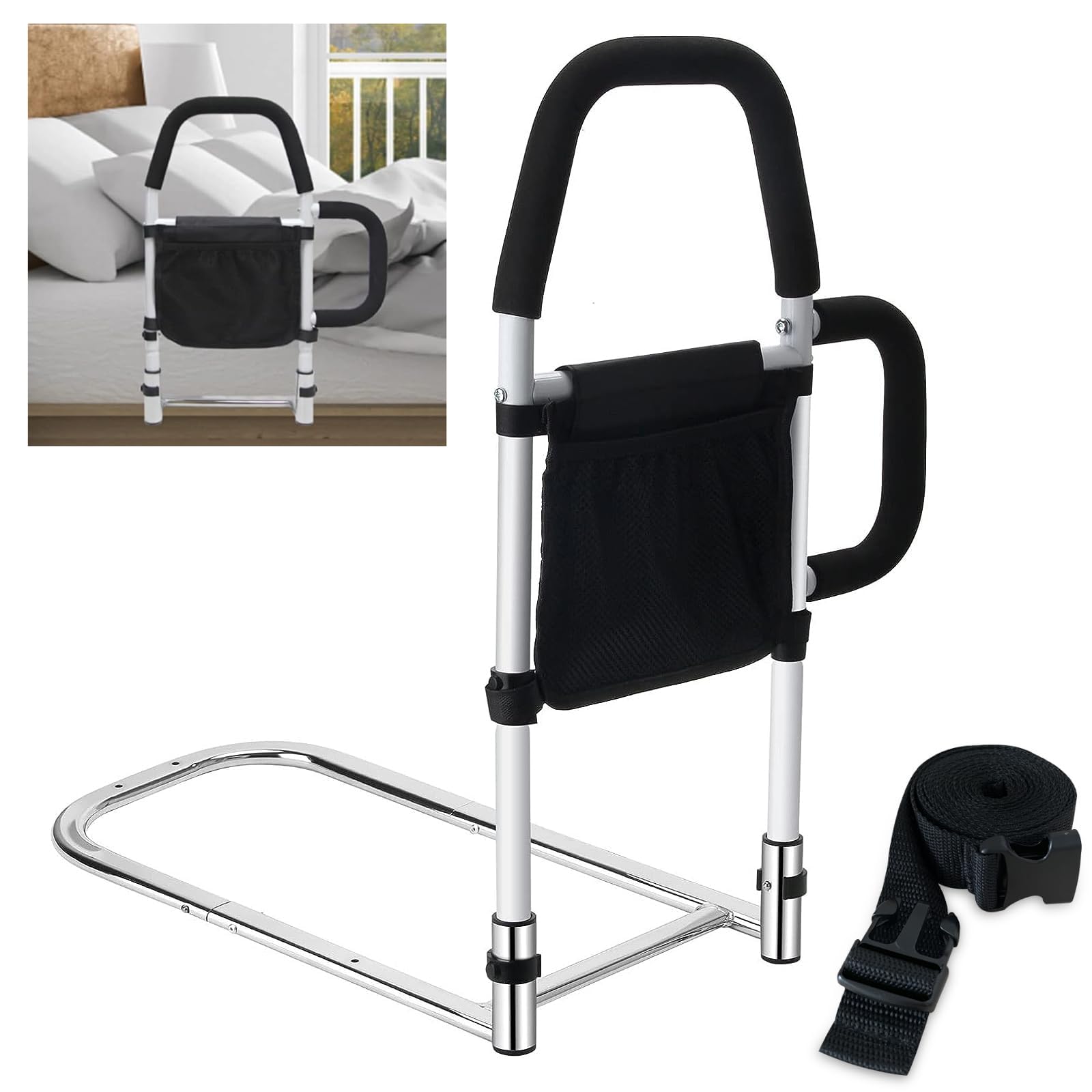 Removable Handicap Bed Rails Vive Stand Assist Mobility Standing Aid