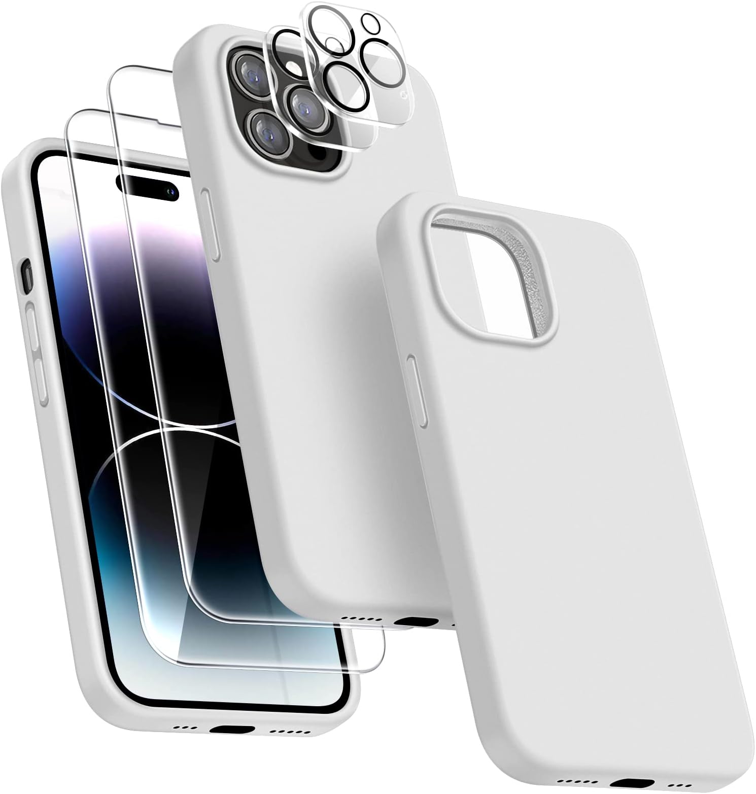 Amazon.com: SURPHY (4 in 1 Designed for iPhone 14 Pro Max Case ...