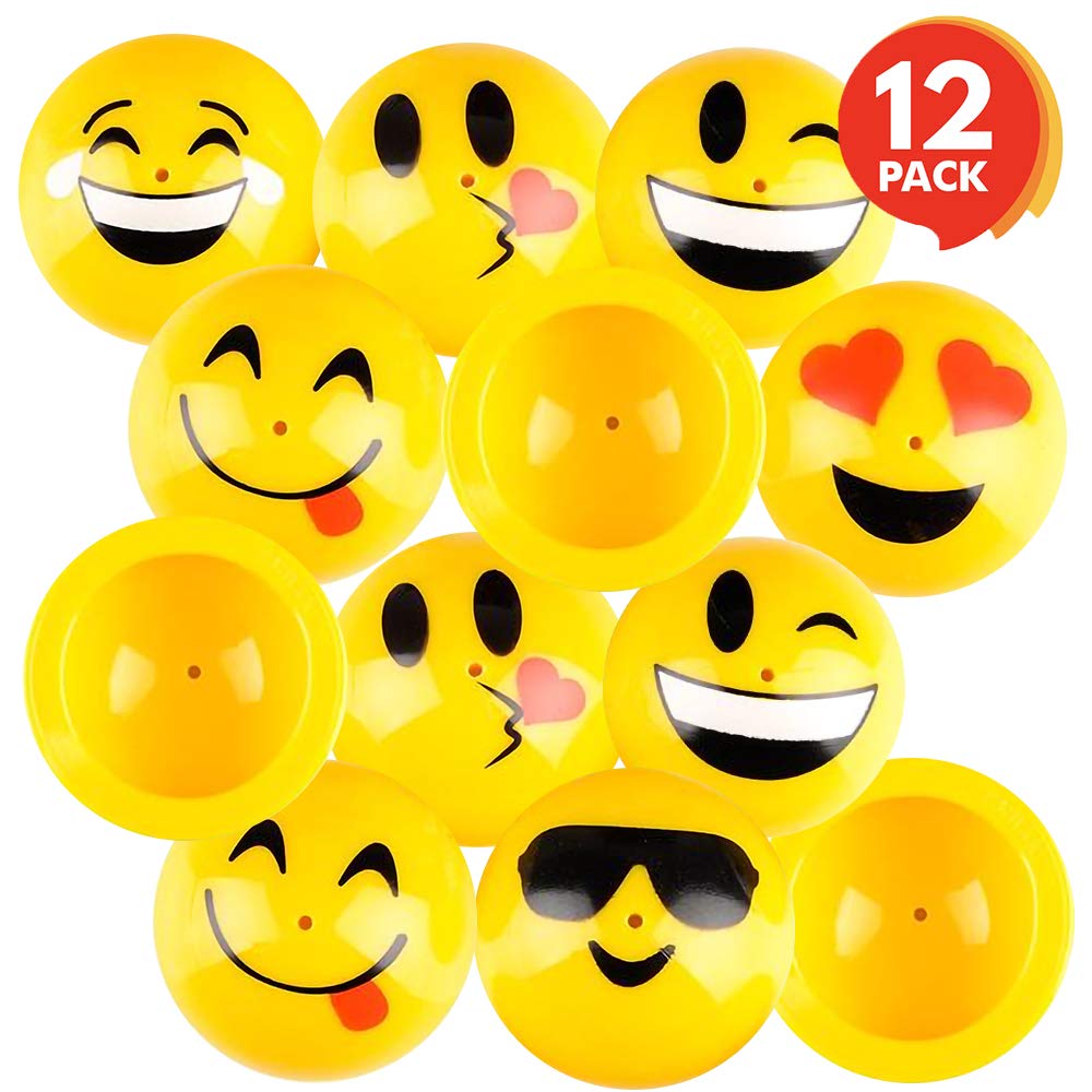 Artcreativity Emoticon Rubber Poppers For Kids Pack Of 12 Pop ...