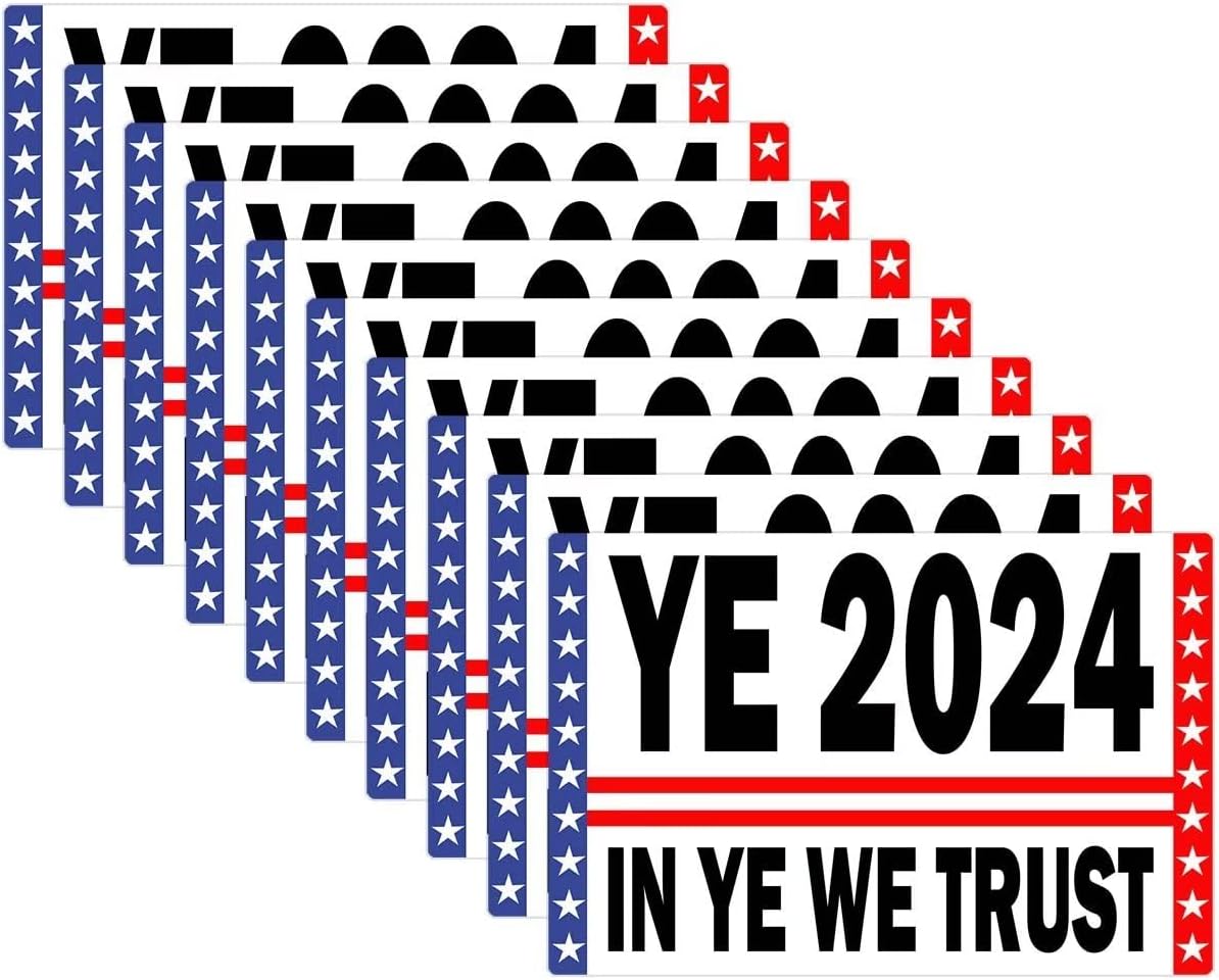 Amazon.com - 10 Pack YE 2024 Stickers YE for President 2024 Decals ...