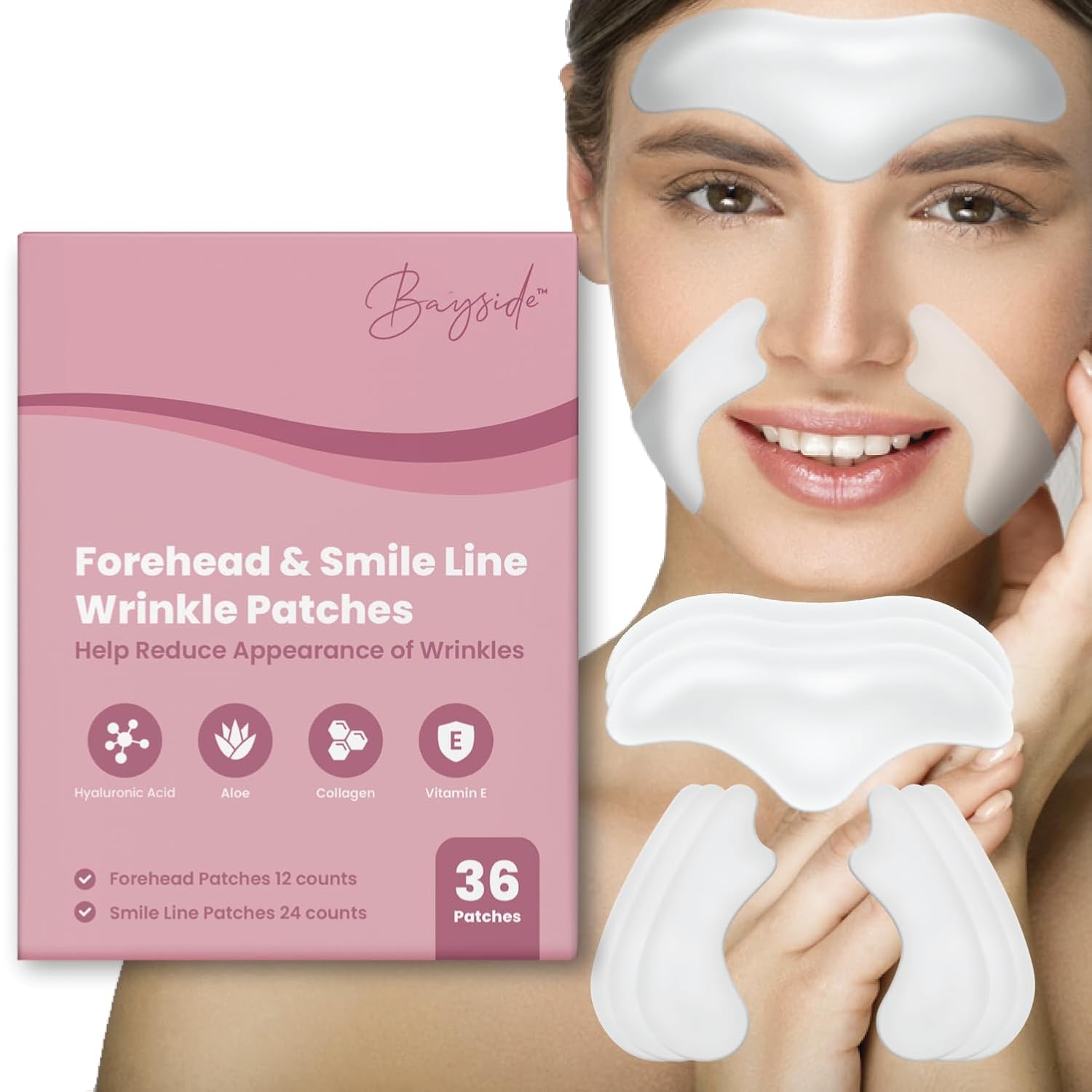 Amazon.com: Forehead Wrinkle Patches and Smile Line Patches Set ...