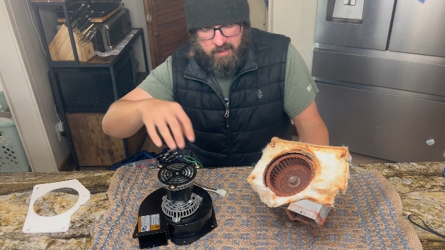 Watch Replacing Furnace Draft Inducer on Trane XE80 on Amazon Live
