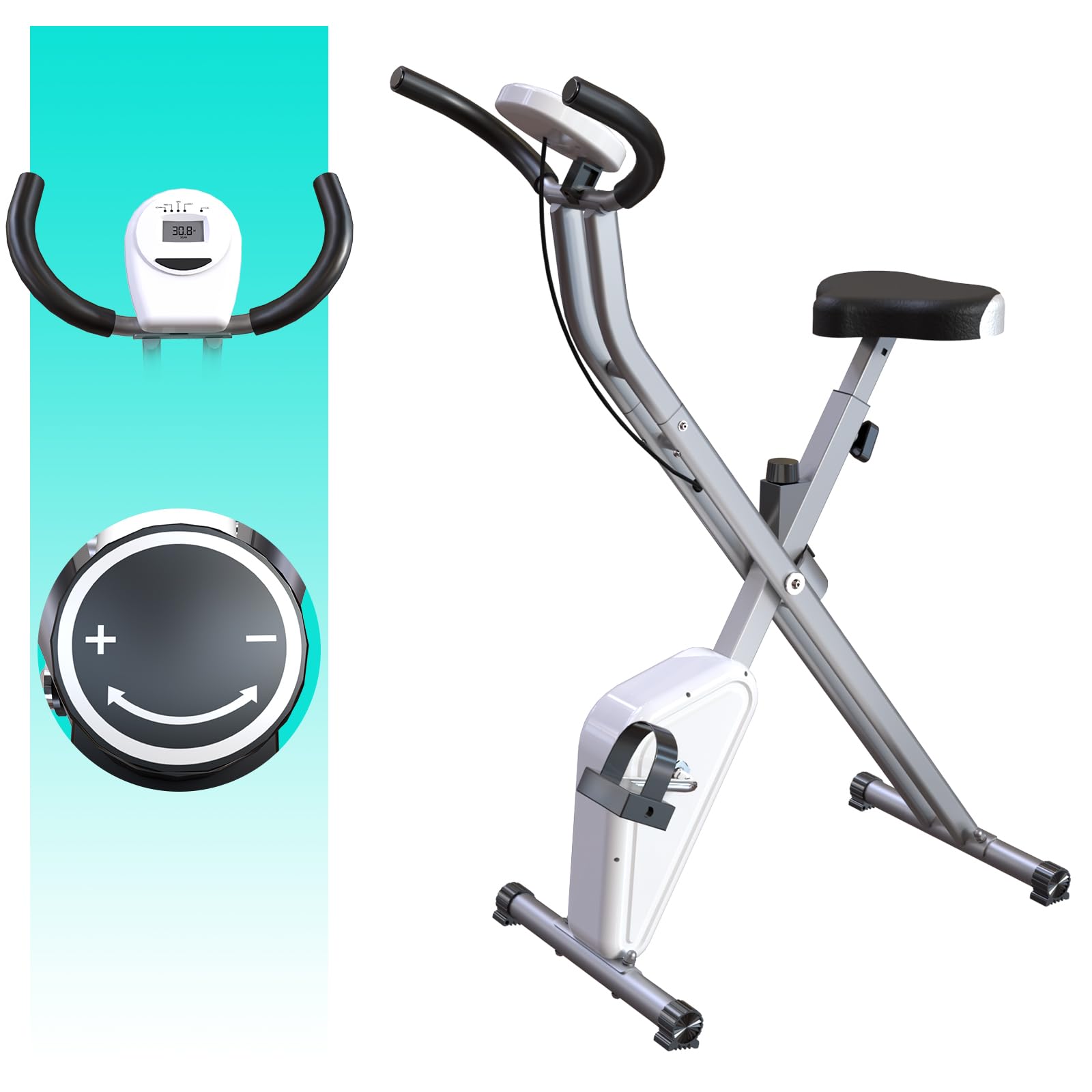 Snapklik.com : Portable Exercise Bike, Lightweight Stationary Bikes For ...