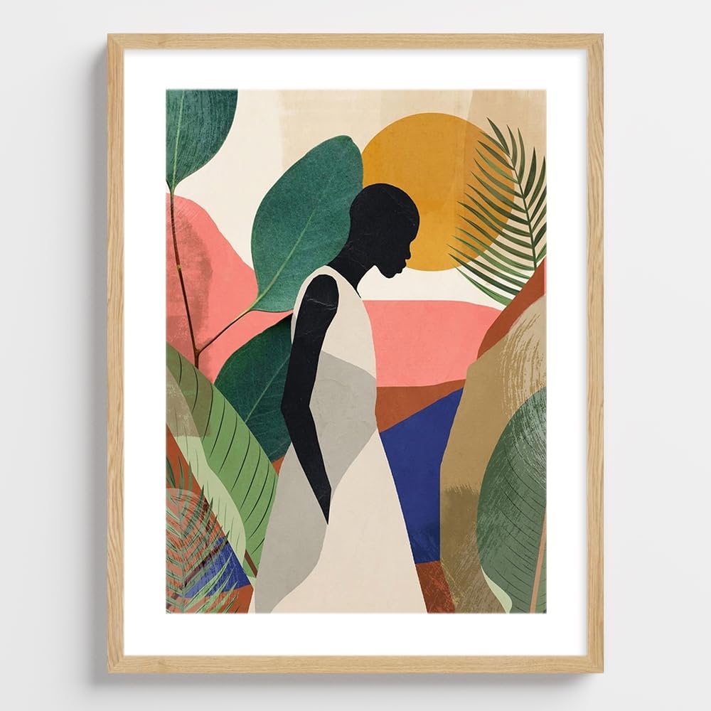 Interio Crafts Leaf Art Paper Prints Plexi Glass and High Density ...