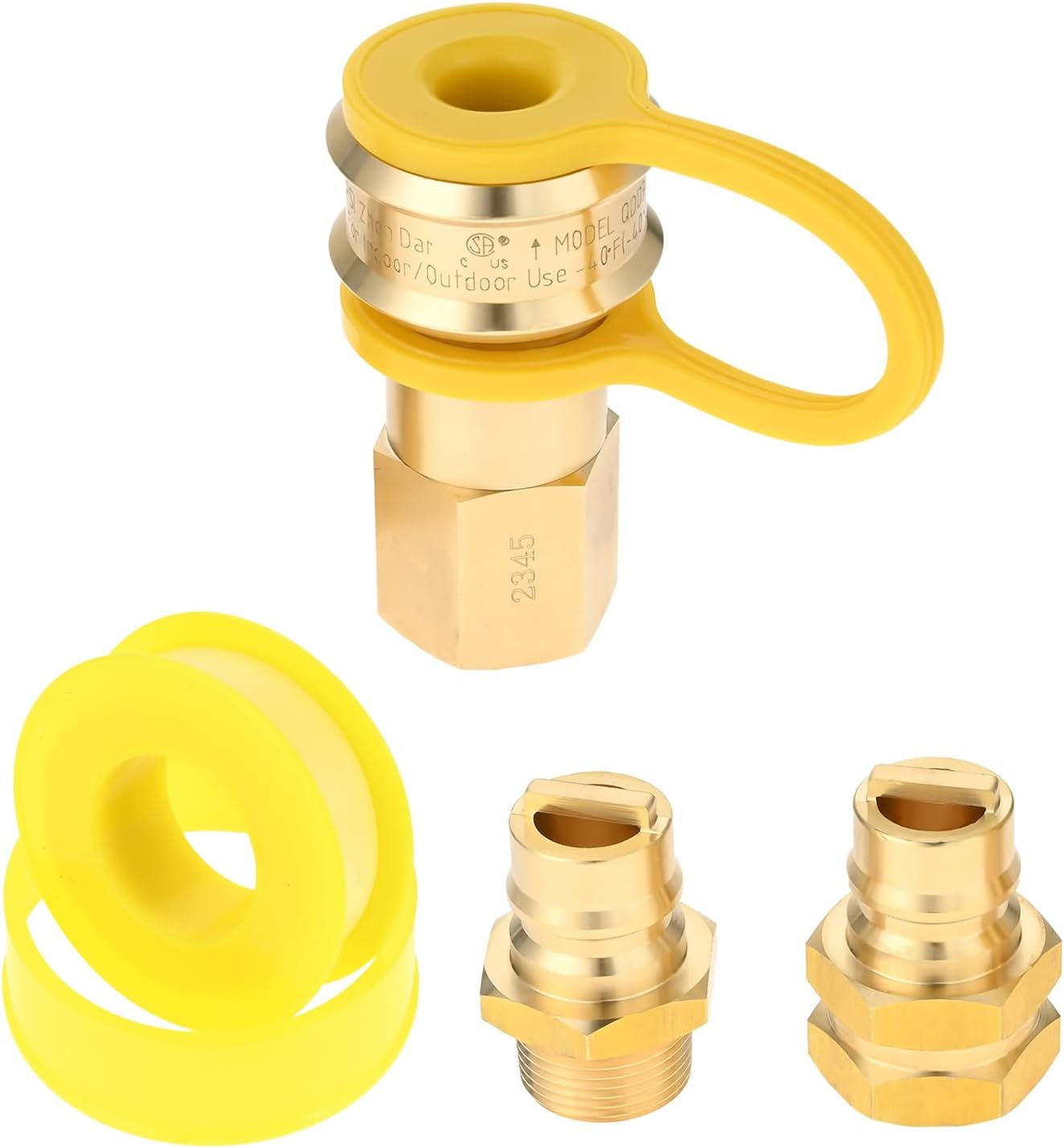 Amazon.com : Aupoko 3/4" Dual Fuel Generator Natural Propane Hose Quick ...