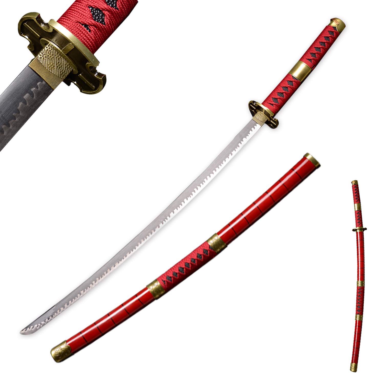 Sword Fort Roronoa Zoro Swords Real Steel Handmade Katana Japanese ...